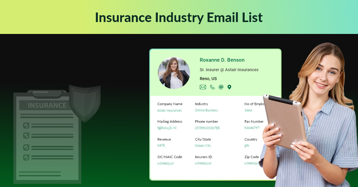 Insurance Industry Email List | Human-Verified Contacts